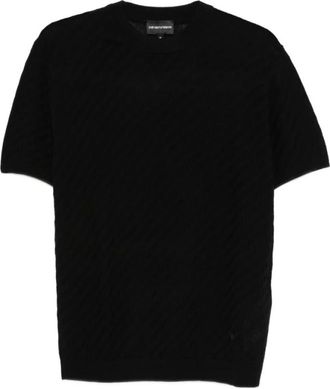 Emporio Armani Homme, Pulls, Noir, Taille: L Maille ras du cou