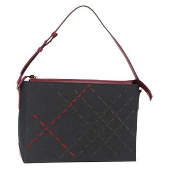 Burberry Sac bandouli&egrave;re en nylon Pre-owned - Femme - Pre-owned - Gris - Taille: ONE Size