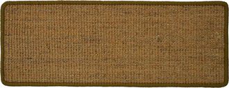 Floordirekt Sisal Stufenmatte MA natur-braun, rutschsicher, schallabsorbierend, wohnlichen Farben, variabel verwendbar, tierfreundlich, 25 x 65 cm, Braun, Rechtec