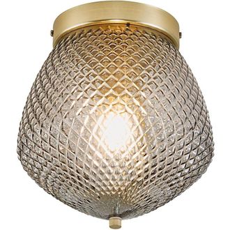 Nordlux Plafonnier orbiform Verrerie Laiton, H.25.3 - IP20 - E27 / Nordlux Int&eacute;rieur