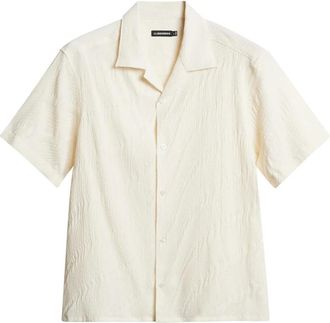 J.Lindeberg Homme, Chemises, Blanc, Taille: M Donso Stretch Texture Shirt