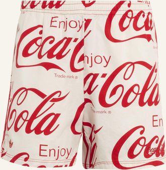 adidas Originals Adidas Originals Adidas X Coca-Cola Classic Sport Baumwollshorts weiss