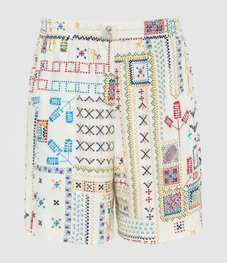 Momoni Short Tumble Multicolor Panna