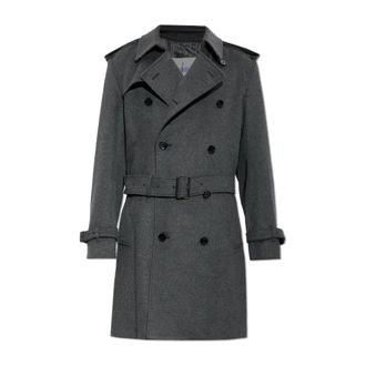 Burberry Hastings Cashmere Coat - Homme - Manteaux - Gris - Taille: L