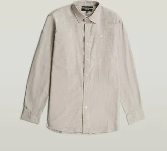 G-Star Clean Regular Branded Hemd - Beige - Herren