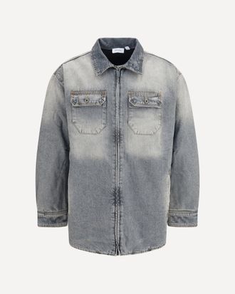 Off-white Oversized Workwear denim Shirt Male XL