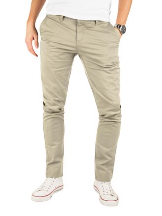 Yazubi Chino Herren Hose - Modell Kyle by Yzb Jeans - Business Männer Chinohose mit Stretchanteil, Beige (Plaza Taupe 161105), W30/L30