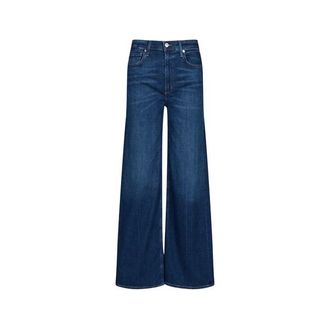Citizens Of Humanity Jean large Lyra taille haute en coton m&eacute;lang&eacute;