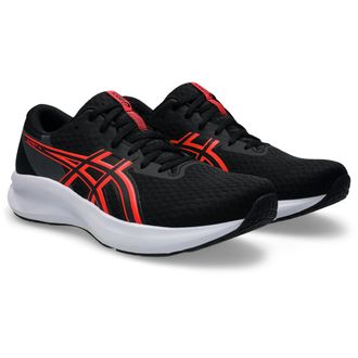 Asics Herren Patriot 14 Sneaker, Schwarz/Rot (Black Flash Red), 44 EU