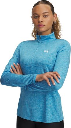 Under Armour Damen Tech Twist Viertelrei&szlig;verschluss, (452) Ether Blue/White, XS