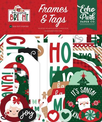 Echo Park Paper Echo Park Ephemera-Rahmen & Etiketten, Backgeister hell