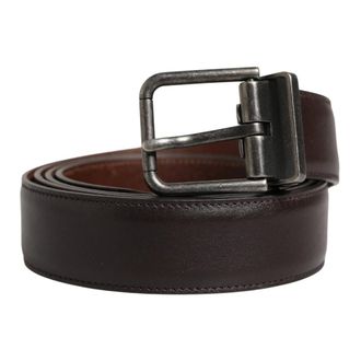 Dolce & Gabbana Homme, Accessoires, Brun, Taille: 110 CM Calf Leather Belt