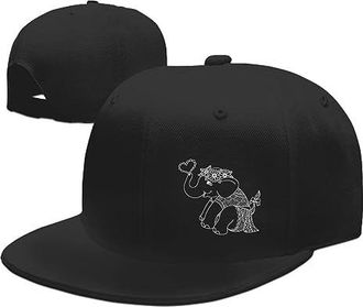 Generic &Eacute;l&eacute;phant Tournesol Mignon Femme Homme Strapback Cap Anti-UV Chapeaux Pare-Soleil S&eacute;chage Rapide Casquette Hip Hop pour Trucker Adulte P&ecirc;che