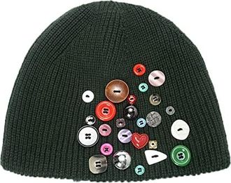 Generic Chapeau chaud tricot&eacute; pour homme et femme - Color&eacute; - Chapeau tricot&eacute; pour lautomne et lhiver - &Eacute;charpe de couleur unie, C, Taille unique