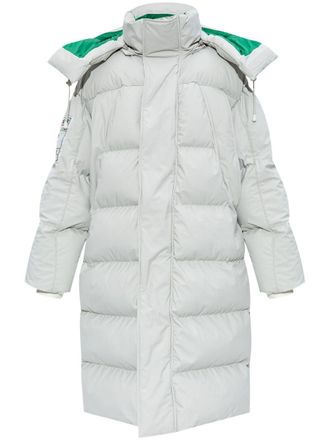 Lacoste doudoune &agrave; capuche - Blanc