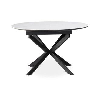 Paris Prix Table &agrave; Manger C&eacute;ramique Extensible Belli 160cm Blanc
