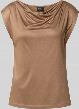 s.Oliver Black Label Regular Fit Top aus reiner Viskose