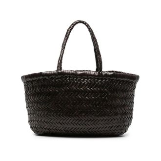 Dragon Diffusion Femme, Sacs, Brun, Taille: ONE Size Sac en cuir tress&eacute; marron