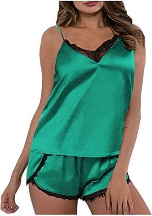 Generic Lingerie sexy de No&euml;l pour femme - Sous-v&ecirc;tement Camisole Mode String Femme Rouge Sexy, vert, XXL