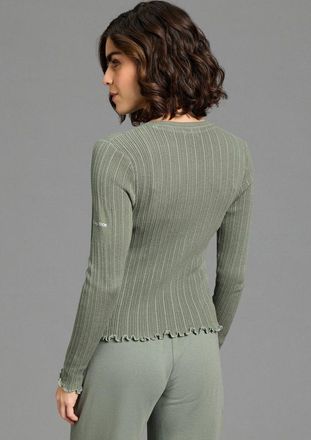 Kangaroos Strickjacke aus Pointelle-Strick