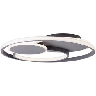 Brilliant Plafonnier led Runda 50cm gris fonc&eacute; mat 1x led int&eacute;gr&eacute;e, led 43W int&eacute;gr&eacute;e, (5200lm, 3000-6000K)