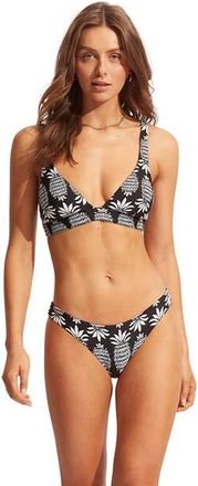 Seafolly Damen Bikinioberteil Corsica Longline Tri