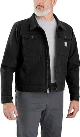 Carhartt Work in Progress Rugged Flex 105748 Veste en toile de canard &agrave; coupe d&eacute;contract&eacute;e pour homme, noir, 3X-Large