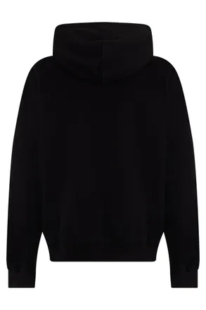 Dolce & Gabbana Mens Hooded Zip-Up Sweatshirt Black Cotton Top