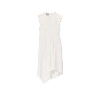 Moschino Wei&szlig;es Asymmetrisches &Auml;rmelloses Kleid - - Dresses - Damen - Wei&szlig; - L