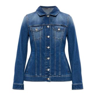 Dolce & Gabbana Single-Breasted Jeansjacke - - Jackets - Damen - Blau - M