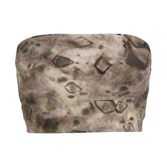 Cortana Ryo- bikini bandeau imprim&eacute; diamant- - Femme - Maillots de bain - Gris - Taille: 42 FR