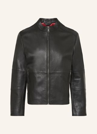 HUGO BOSS Hugo Lederjacke Lokis schwarz