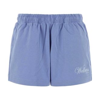 Sporty & Rich Femme, Sport, Bleu, Taille: 36 FR Avenue Disco Sports Shorts