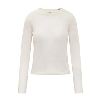 Pinko Eucalyptus Mesh Strickoberteil - - Tops - Damen - Wei&szlig; - XS