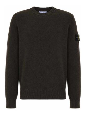 Stone Island Pull Col Rond - Gris