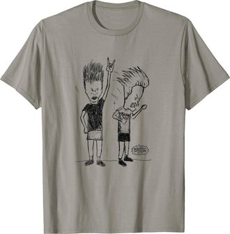 Beavis And Butt-Head Head Bang Sketch V1 T-Shirt