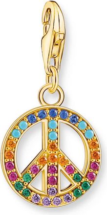 Thomas Sabo Charm-Anhänger Peace gold vergoldetes Silber 1898-488-7