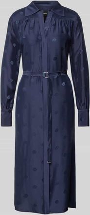 HUGO BOSS Midikleid mit Tailleng&uuml;rtel Modell Dieshina
