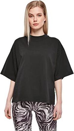 Urban Classics Ladies Organic Heavy Tee T-Shirt, Noir, S Femme