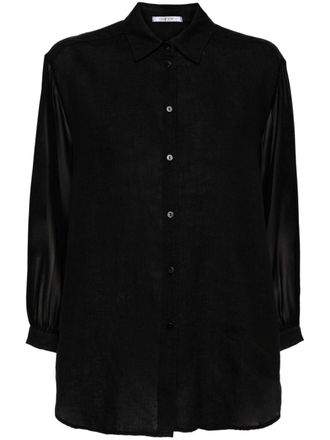 Transit Par-Such chemise en lin - Noir