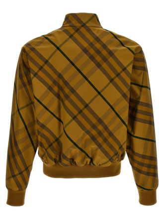 Burberry Check Print Cotton Jacket - Ochre