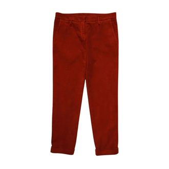 Aspesi Damen Lange Hose - - Trousers - Damen - Rot - S