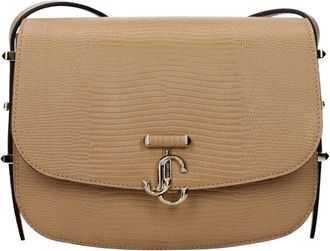 Jimmy Choo London Sac bandouli&egrave;re avec fermoir logo signature - Femme - Sacs - Brun - Taille: ONE Size