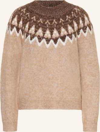 Darling Harbour Darling Harbour Pullover Mit Pailletten beige
