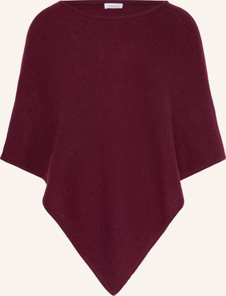 Darling Harbour Darling Harbour Poncho Aus Cashmere rot