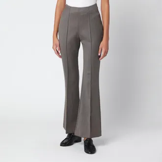 Frankie Shop Beigefarbene Melange-Wollhose von Dessa
