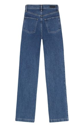 LE JEAN Womens Straight Leg Denim Jeans Cotton Straight-Leg