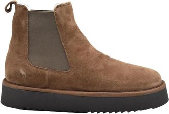 Copenhagen Stiefel - Brown Suede Slip-On Platform Shoes - Gr. 36 (EU) - in Braun - f&uuml;r Damen