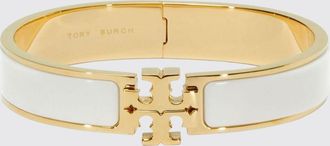 Tory Burch Kira Armreif aus emailliertem Messing mit Doppel-T-Logo