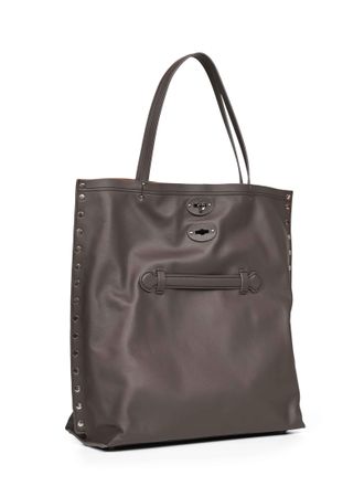 Zanellato Womens Brown Gianduiotto Medium Tote Bag Bovine Leather (top Grain) Handbags Hand
